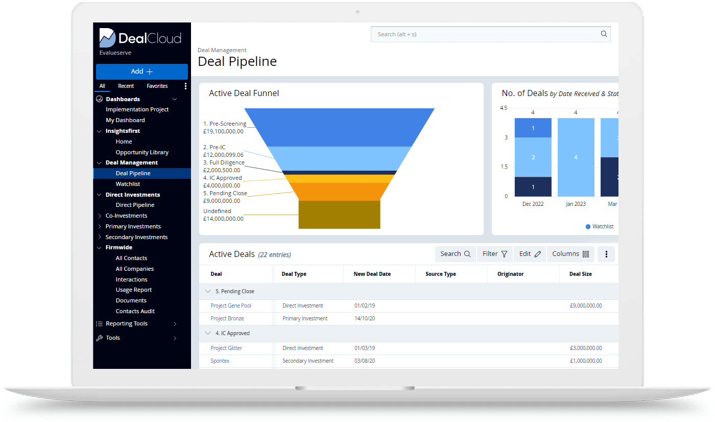 Integrated Deal Origination and Management Platform - Evalueserve
